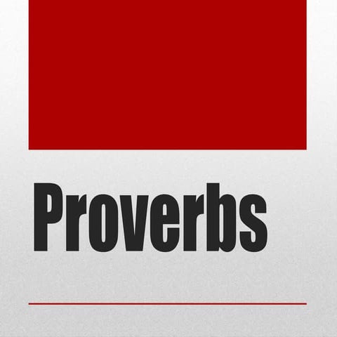 Proverbs Pptx