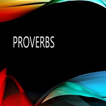 Proverbs by Teacher Steph | PPTX
