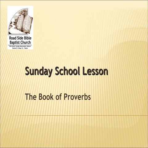 Proverbs1intro | PPT