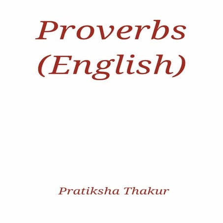 Proverbs (English) | PDF