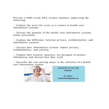 Provide a 1000 words APA written summary addressing the followin | PDF