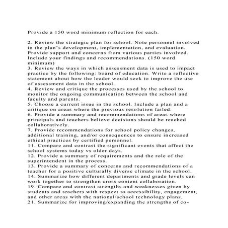 Provide a 150 word minimum reflection for each.2. Review the s.docx
