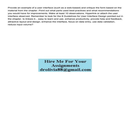 Provide an example of a user interface such as a webbased.pdf