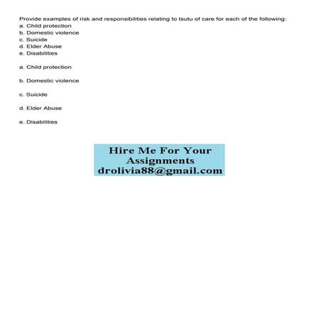 Provide examples of risk and responsibilities relating to ts.pdf