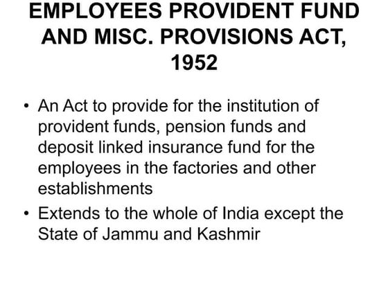 Presentation on epfo | PPTX | Government Support and Welfare ...