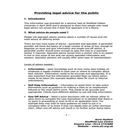 Legal Advice Example We Are Elated To Announce That NLIU Legal Aid