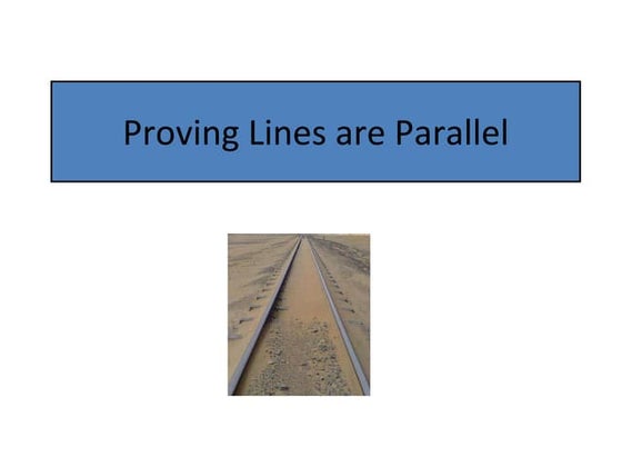 Parallelism and perpendicularity | PPTX