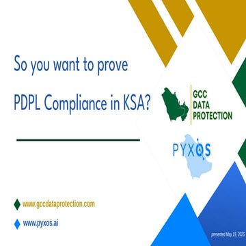 So you want to prove PDPL Compliance in KSA? | PDF