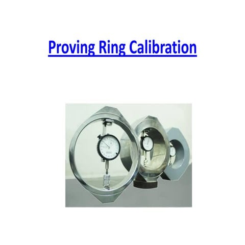 Proving Ring Calibration | PDF