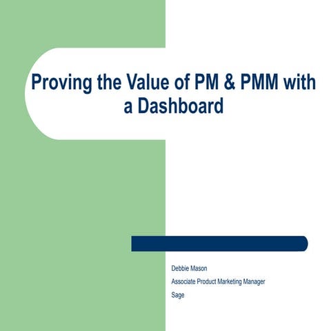 Proving the value of pm & pmm | PPT | Business | Business and Finance