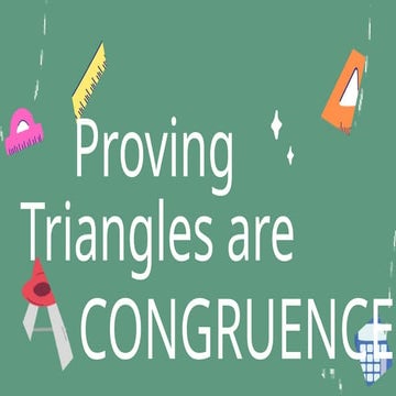 Proving Triangles are Congruence Mathematics .pptx