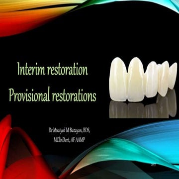 Provisional restoration | PPTX