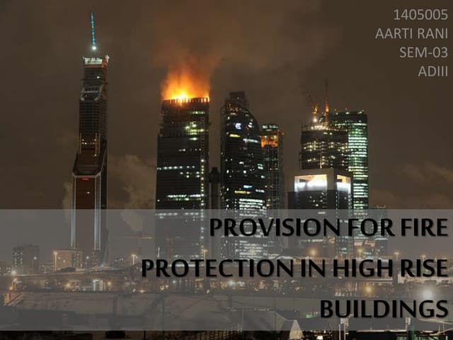 Fire Safety on High Raise Buildings | PDF