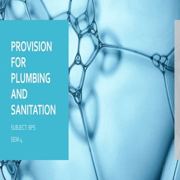 PROVISION FOR PLUMBING AND SANITATION copy.pptx