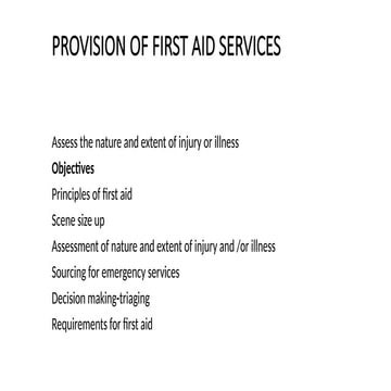 PROVISION OF FIRST AID SERVICES topic 1.pptx