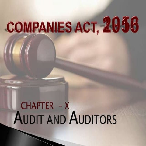 Provision related to audit and auditor Companies Act, 2013 | PPSX