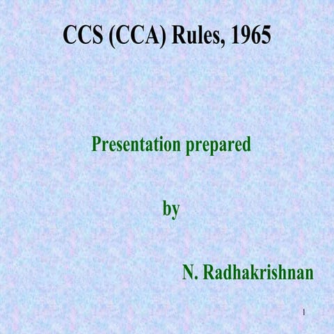 PROVISIONS OF CCS (CCA) RULES 1965 - ASOs.pdf