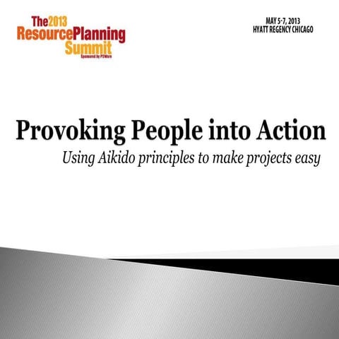 2013 Resource Planning Summit Charles Howell - Provoking People into ...