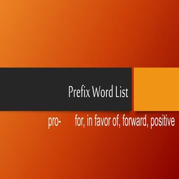 Pro words | PPTX