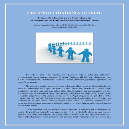 Proxecto creando cidadanía global | PDF