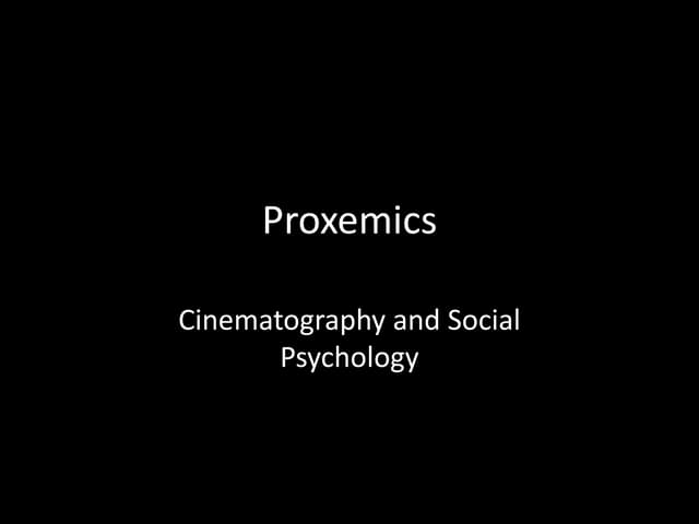 Proxemics | PPTX