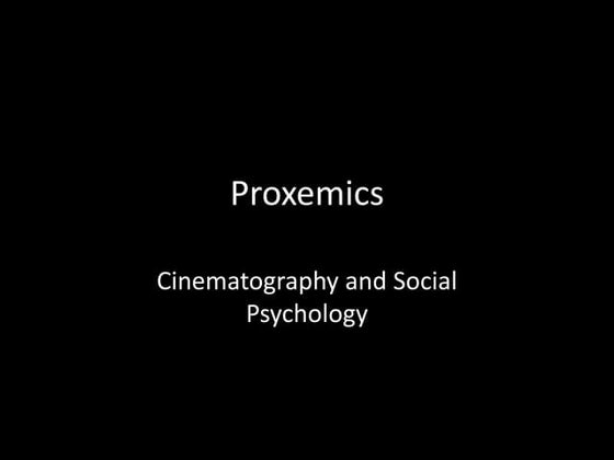 PROXEMICS | PPT | Science