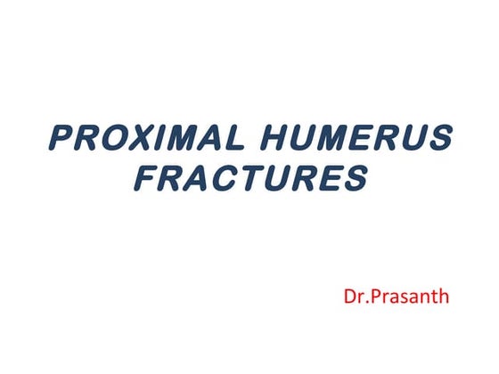 Shaft of humerus fracture | PPTX | Death, Injury, or Military Conflict ...