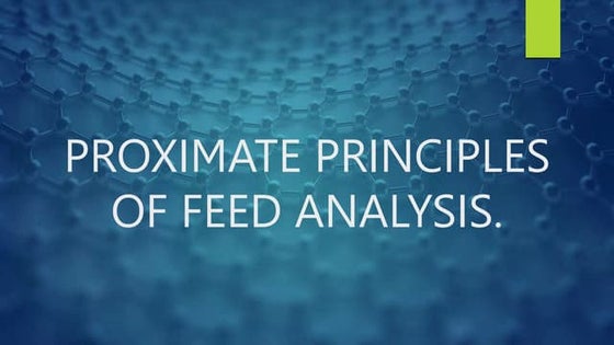 Proximate analysis.pptx | Chemistry | Science