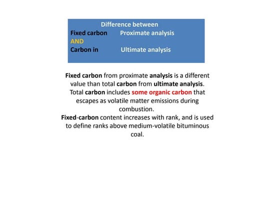 Ultimate Analysis of Coal | PPTX | Chemistry | Science