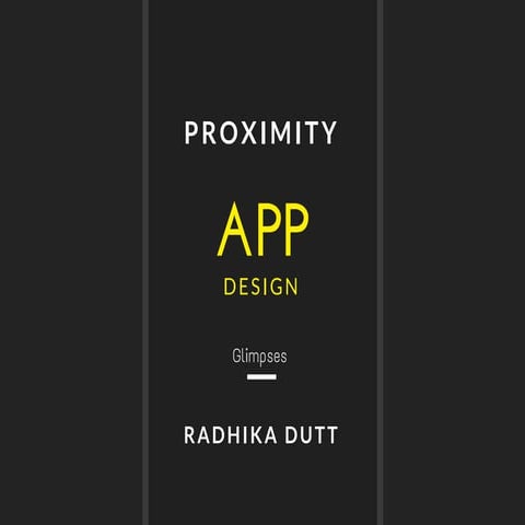 Proximity App Design | PDF
