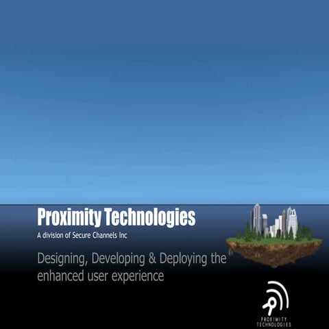 Proximity Technologies - Smart Cities | PPT | Free Download