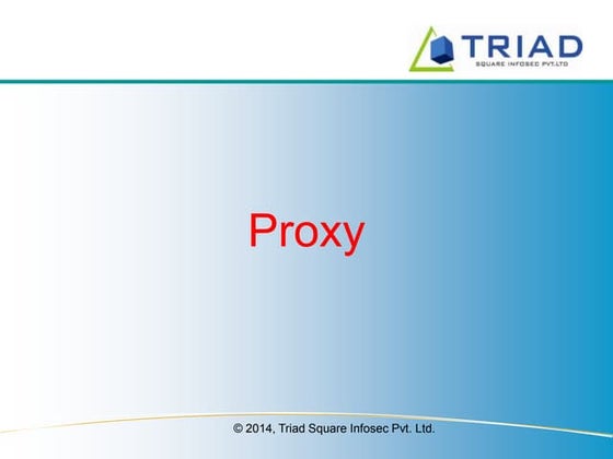 Proxy Server: A Comprehensive Guide | PPT