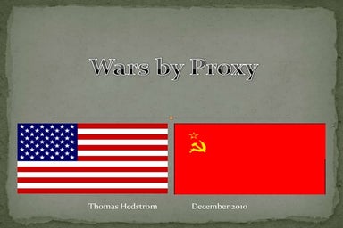 Surrogate Wars In The Cold War