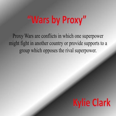 Proxy wars | PPTX