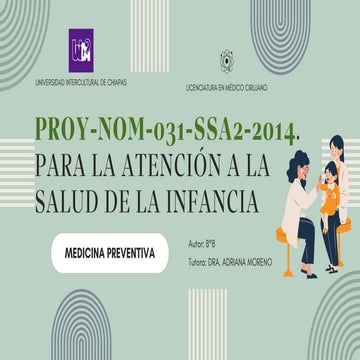 NORMA 031 para la atención de salud de la infancia | PPTX