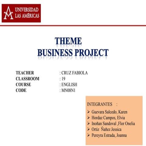 Proyect englis hpptx (1) | PPT