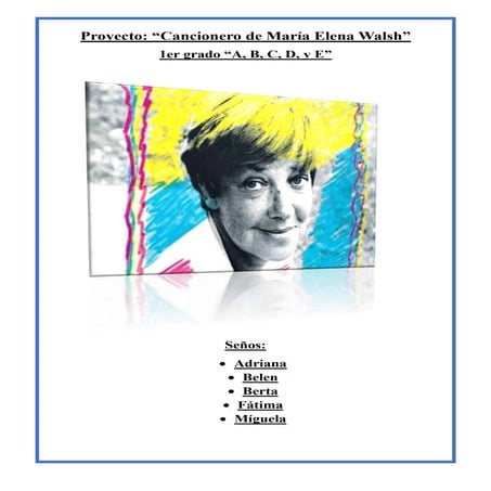 PROYECTO 1° grado 2023 CANCIONERO DE MARIA ELENA WALSH | DOCX