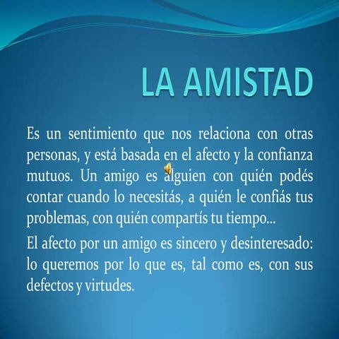 Proyecto conflicto la amistad | PPTX
