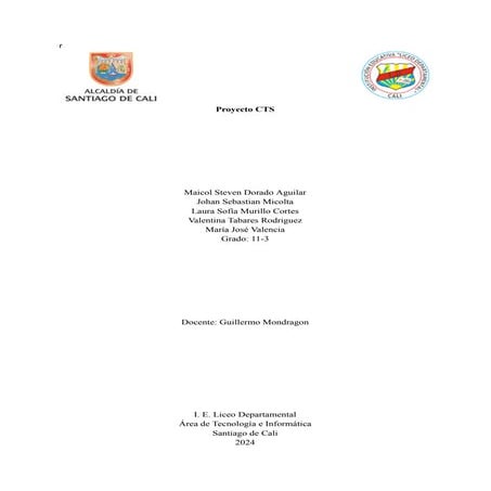 Proyecto CTS (trabajo final tercer periodo) | PDF