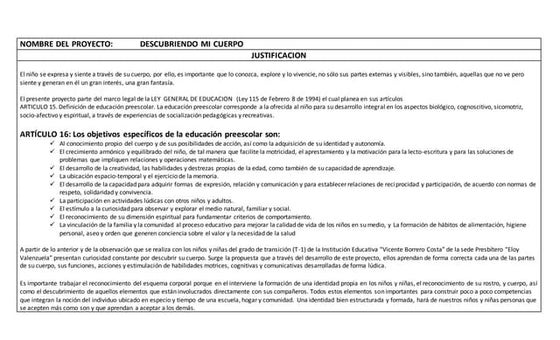 Diapositivas proyecto cuido y valoro mi cuerpo | PPT