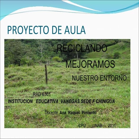 Proyecto de aula_lebrija1 | PPT | Education