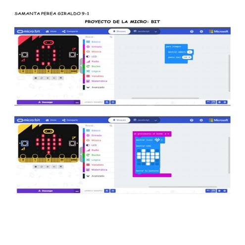 Proyecto de la micro bit | DOCX