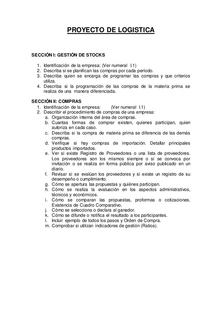 Proyecto de Logistica