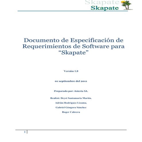 ers para una pagina de viajes | PDF