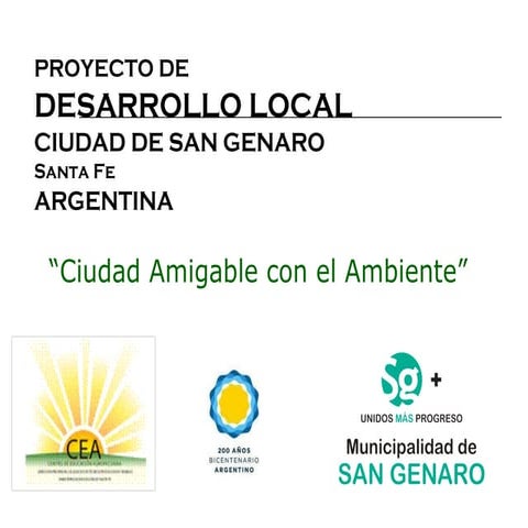 Proyecto desarrollo local final | PPT