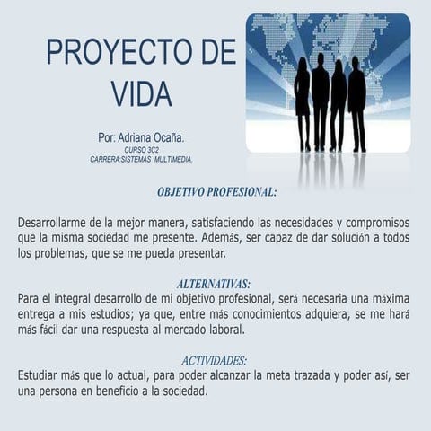 Proyecto de vida profesional.adriana ocaña 3 c2 | PPTX