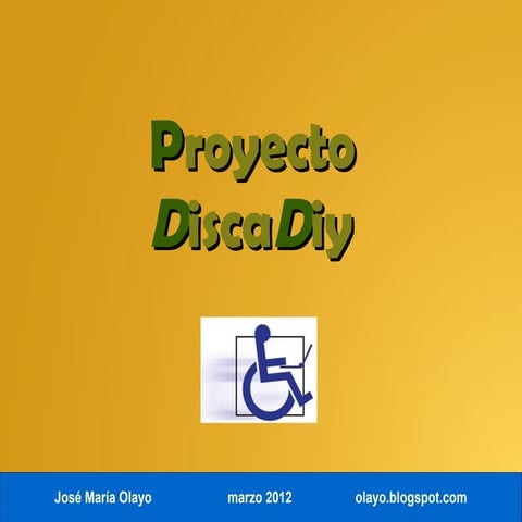 Proyecto disca diy. | PDF
