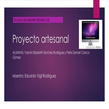Proyecto final primer grado | PPTX | Technology & Computing