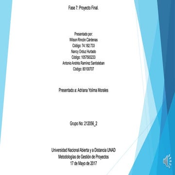 Fase 7. Proyecto Final | PPTX | Computer Software and Applications | Computing