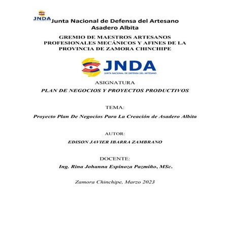 PROYECTO FINAL.docx | Business | Business and Finance